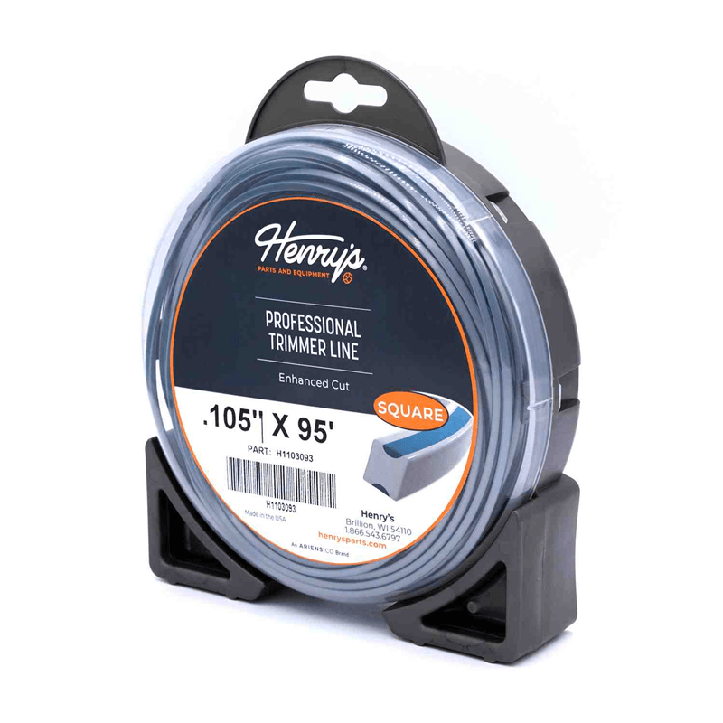 Henry's H1103093 .105" 95' Square Pro Trimmer Line Twin-Layer Co-Extru ...