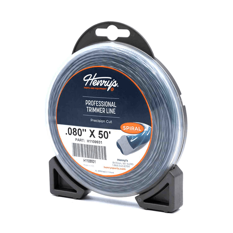 Henry's H1109931 .080" 50' Spiral Pro Trimmer Line Twin-Layer Co-Extru ...