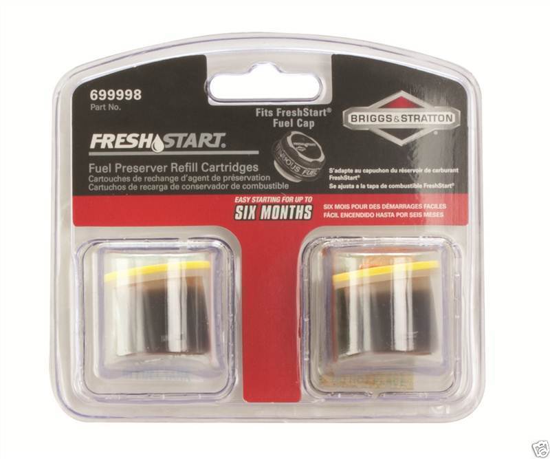 Genuine Briggs & Stratton 5097K Fresh Start Fuel Cap Refill Cartridges ...