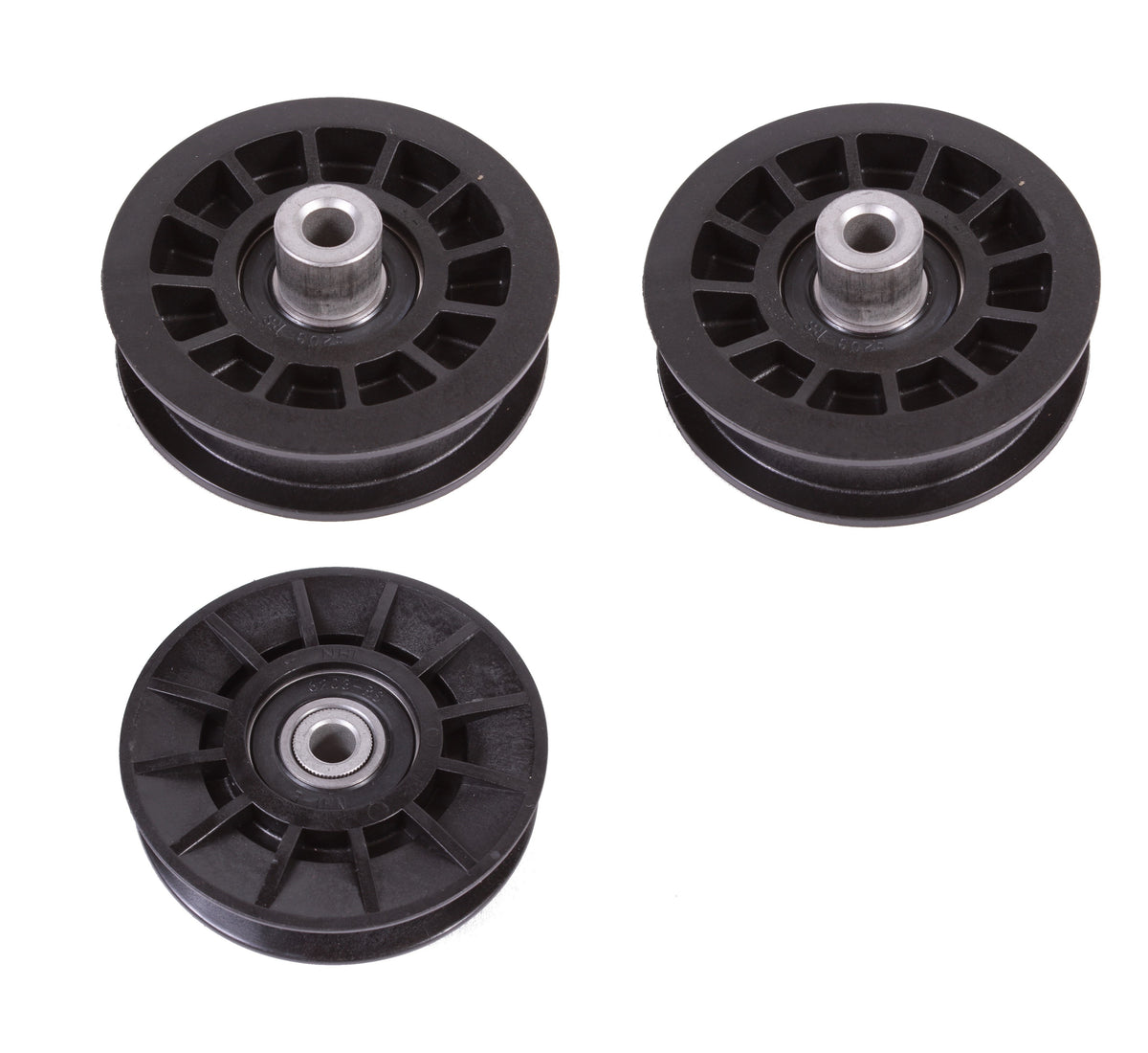 Husqvarna 2 of 532194326 V-Idler Pulley & 1 532194327 Flat Idler Pulle ...