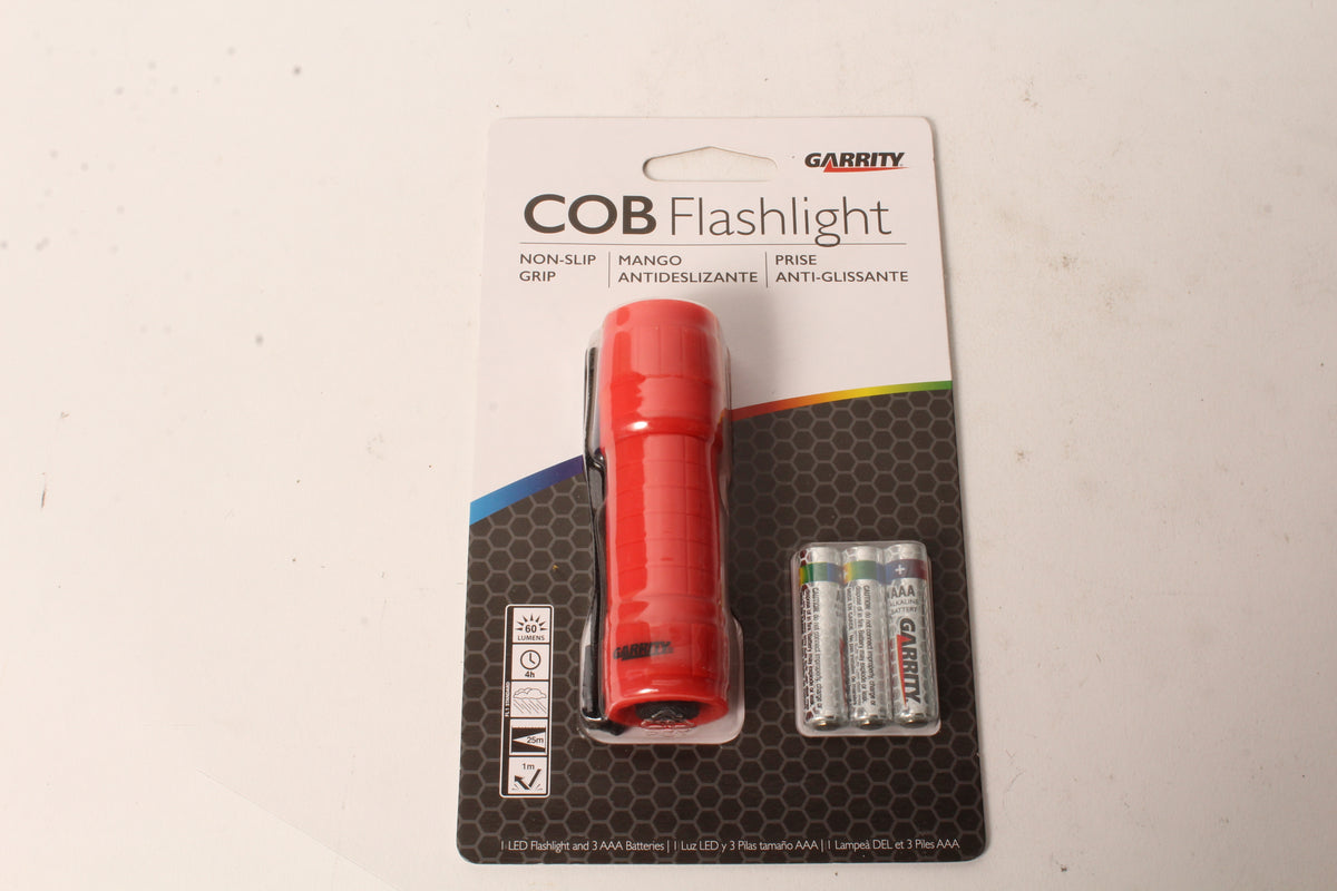 Garrity 9 LED 3AAA Flashlight 22 Lumens Compact Lightweight Non-Slip B ...