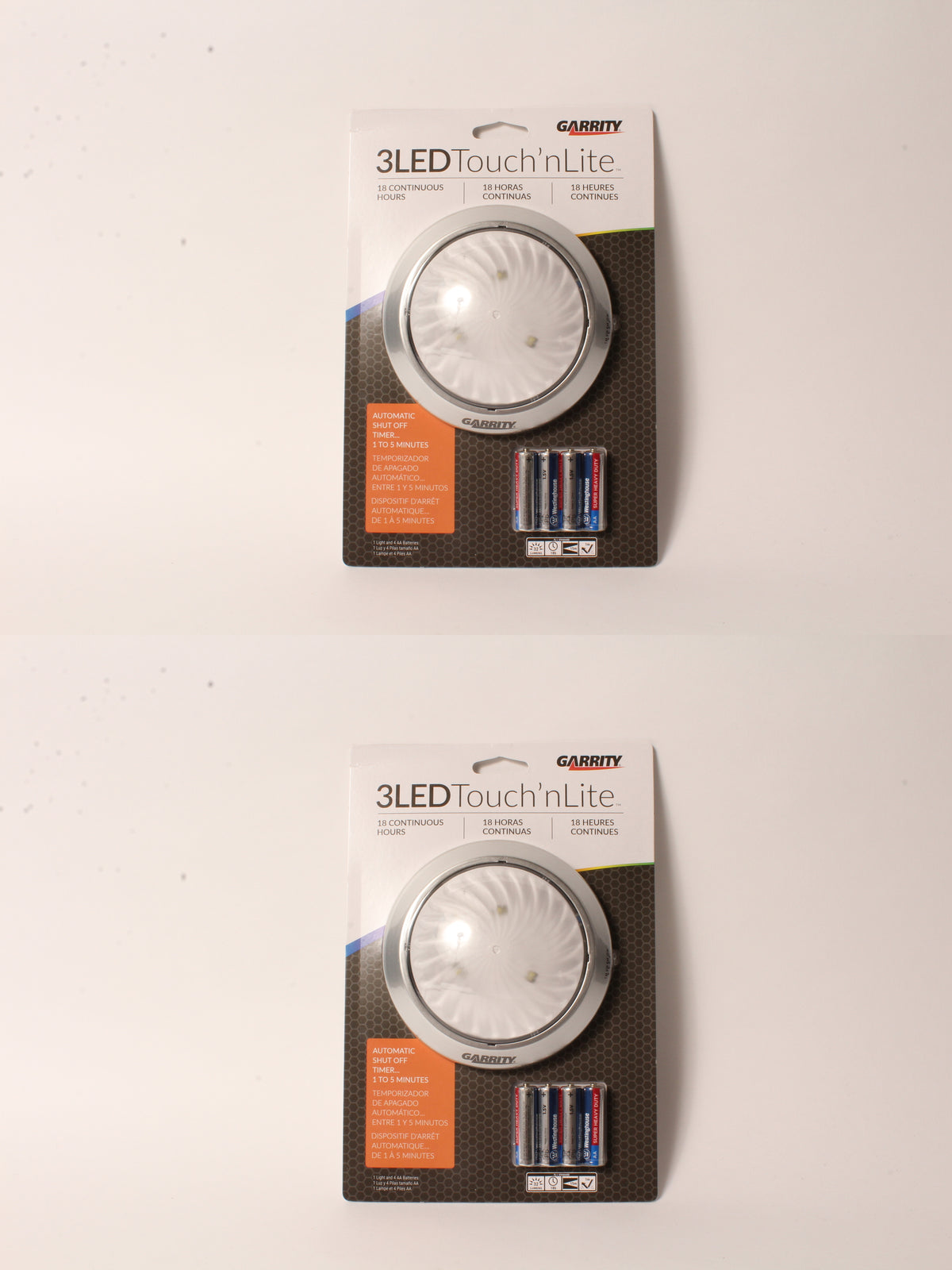 2 PK Garrity 3 LED Touch N' Lite Area Light 26 Lumens 9.8m Beam Distan ...