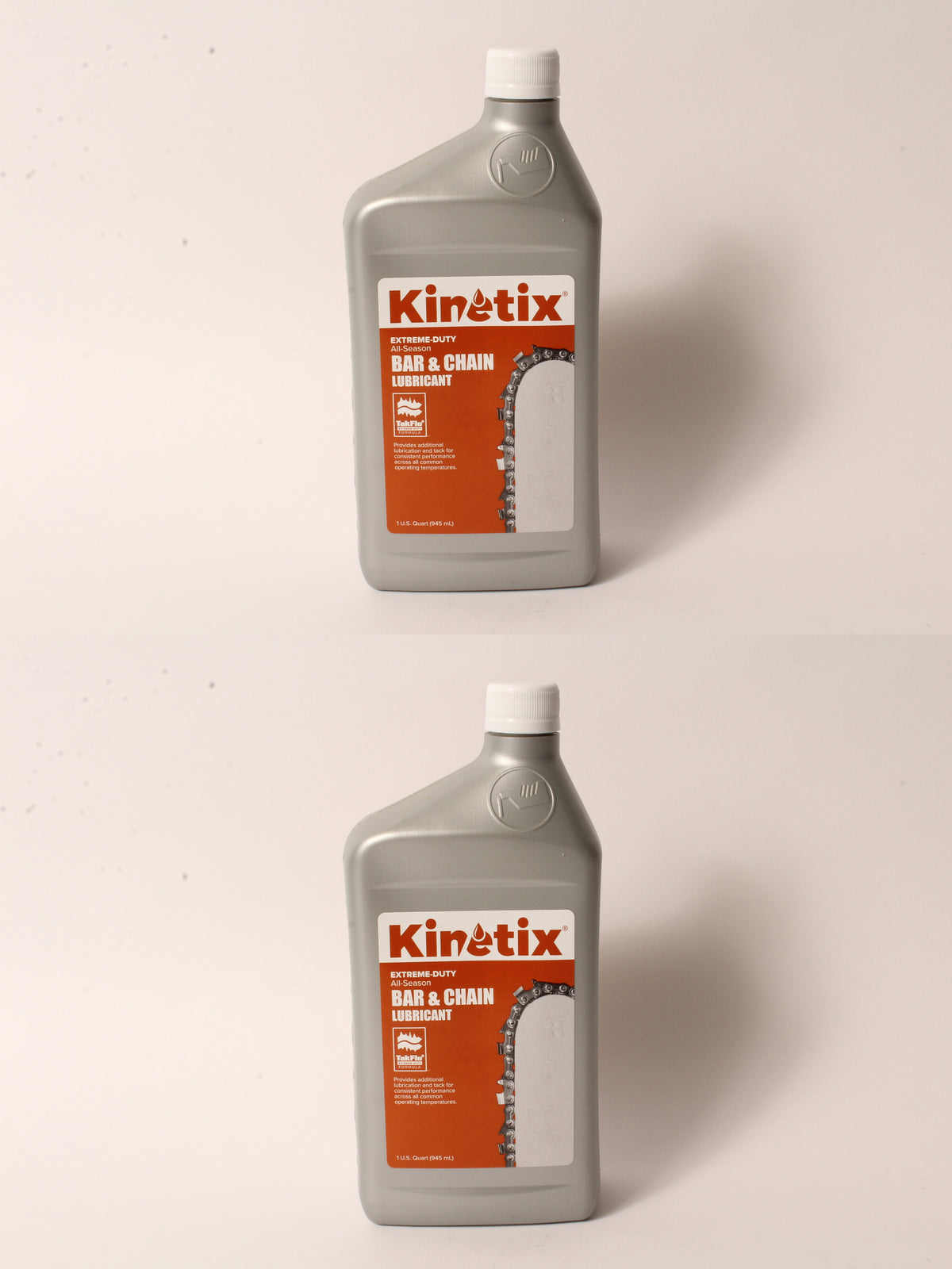 2 PK Kinetix 80034 1 Quart Bottle Extreme-Duty Bar & Chain Oil with Ta ...