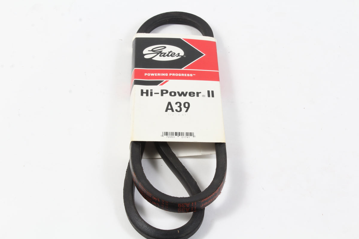 Genuine Gates A39 Hi-Power II V-Belt 1/2" x 41" — Powered By Moyer