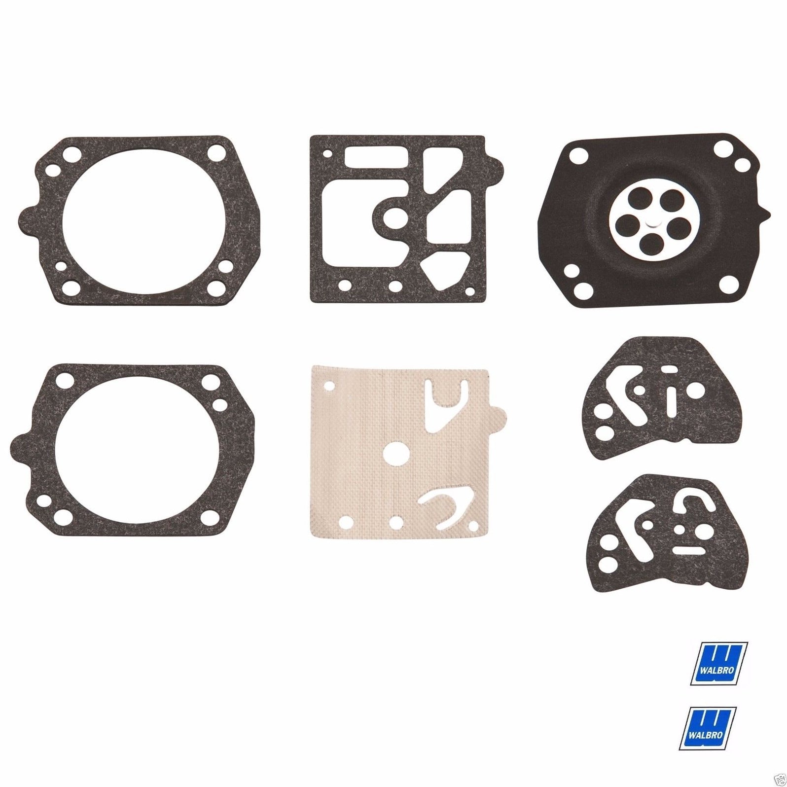 Genuine Walbro D20-HDA Carburetor Gasket & Diaphragm Kit OEM — Powered By Moyer