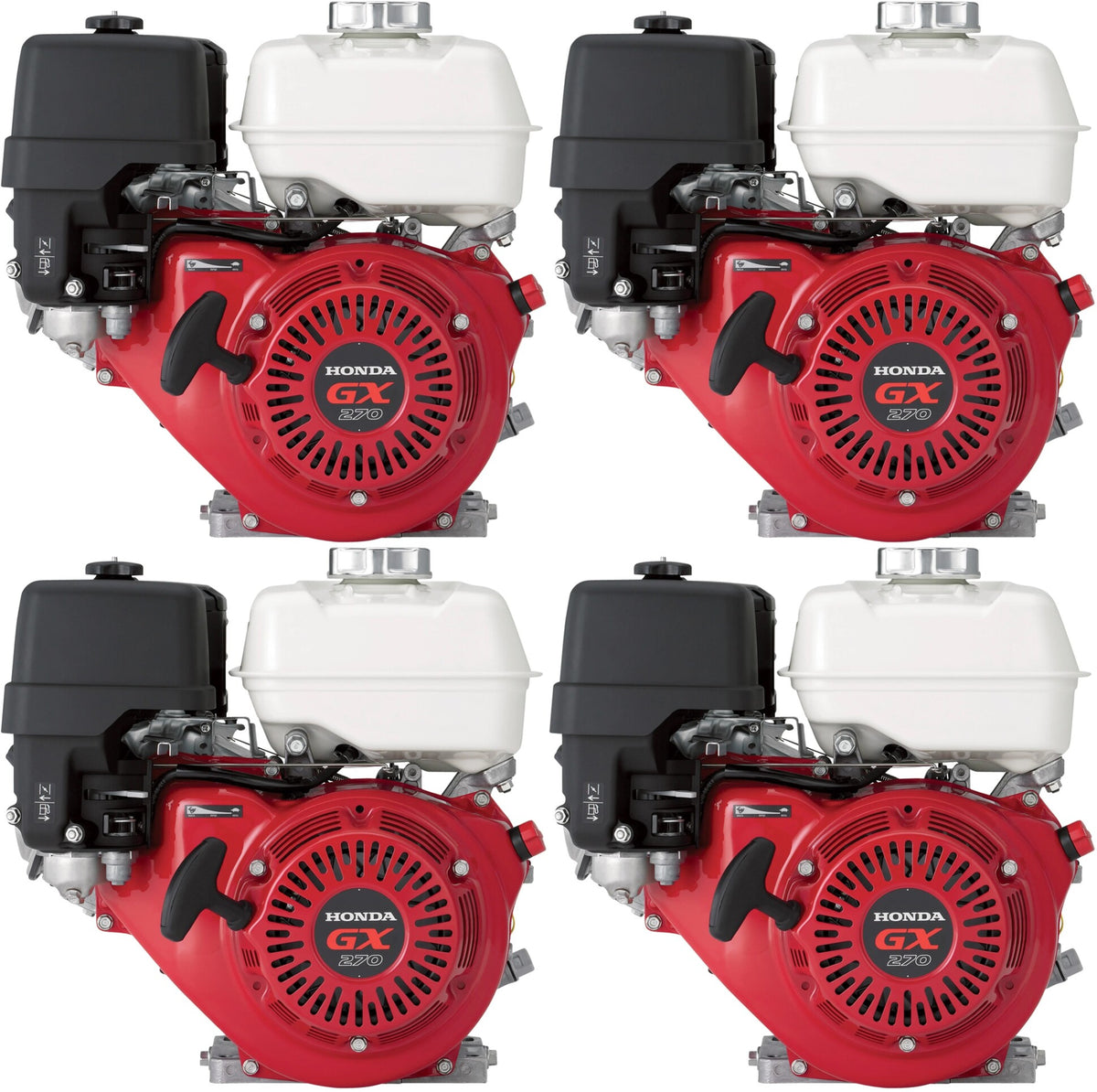 4 Pack Honda GX270UT2QA2 Horizontal Engine 270cc 1in. x 3 31/64in. Sha ...